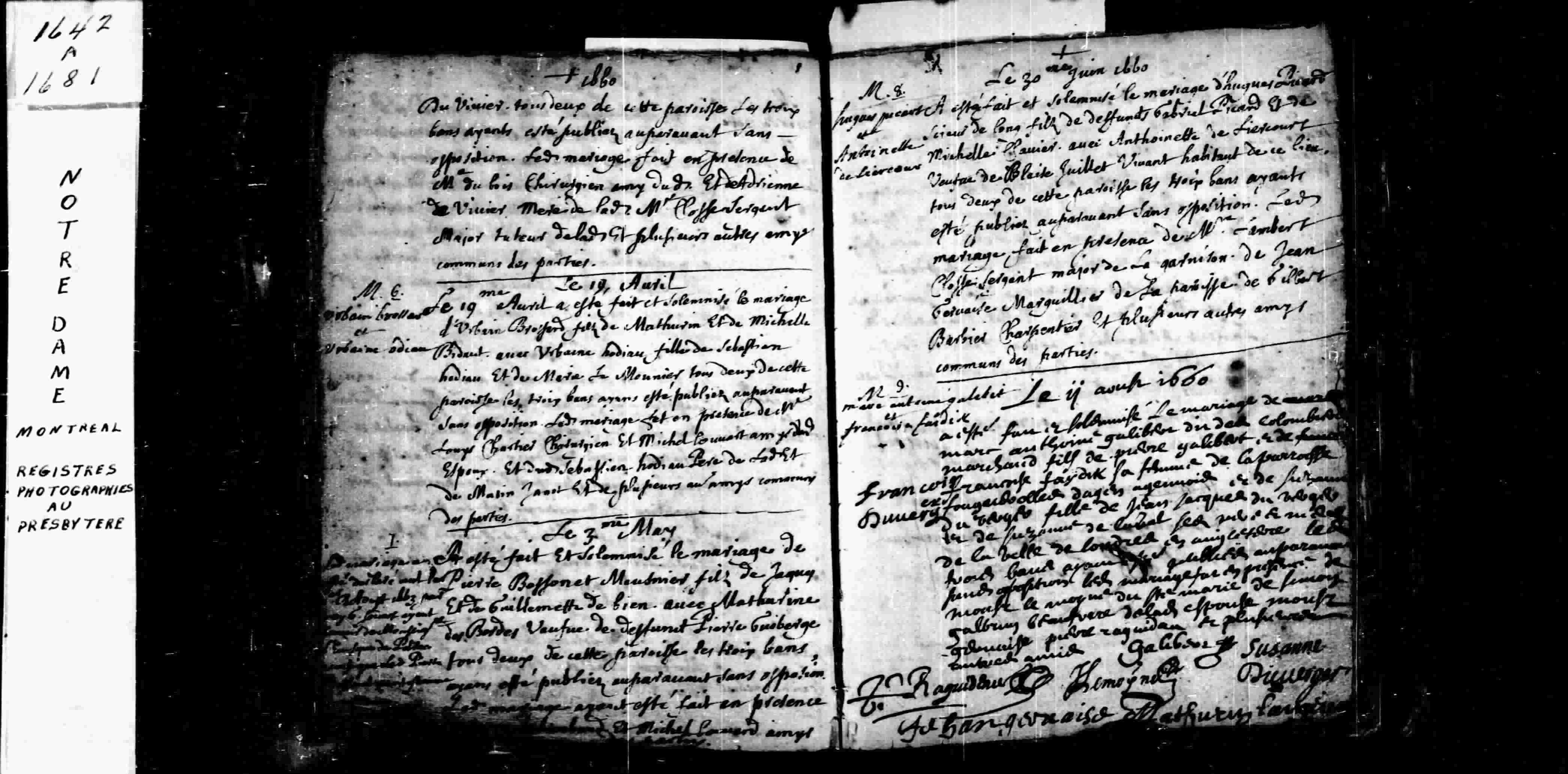 Photos: 1669 Marriage Bissonnet Desbordes: Our Canadian Roots