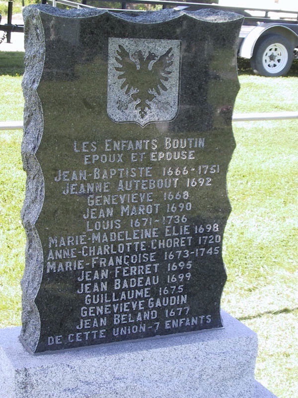 Photos: Headstone Antoine Boutin Family Monument: Our Canadian Roots